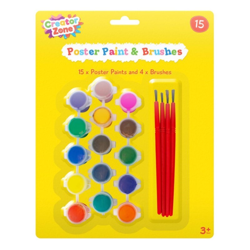 CREATOR ZONE POSTER PAINTS AND BRUSHES | EFG Housewares