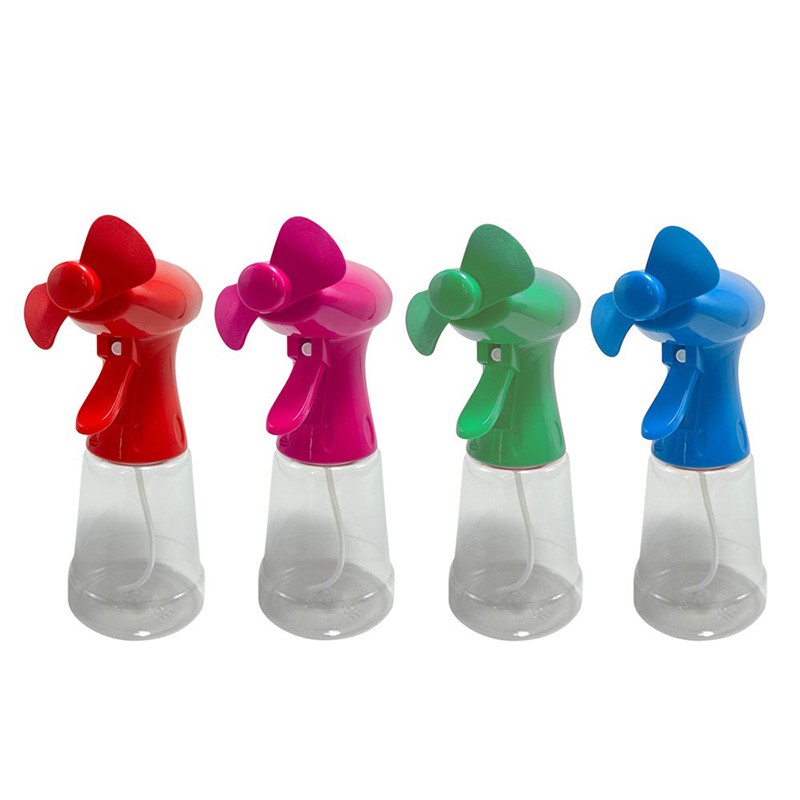 BRIGHT & HOMELY FAN HANDHELD WATER MIST SPRAY FAN ASSORTED COLOURS ...