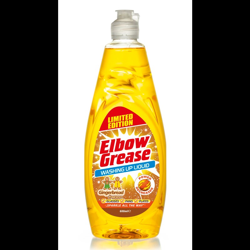 ELBOW GREASE WASHING UP LIQUID GINGERBREAD 600ML PK12 | EFG Housewares