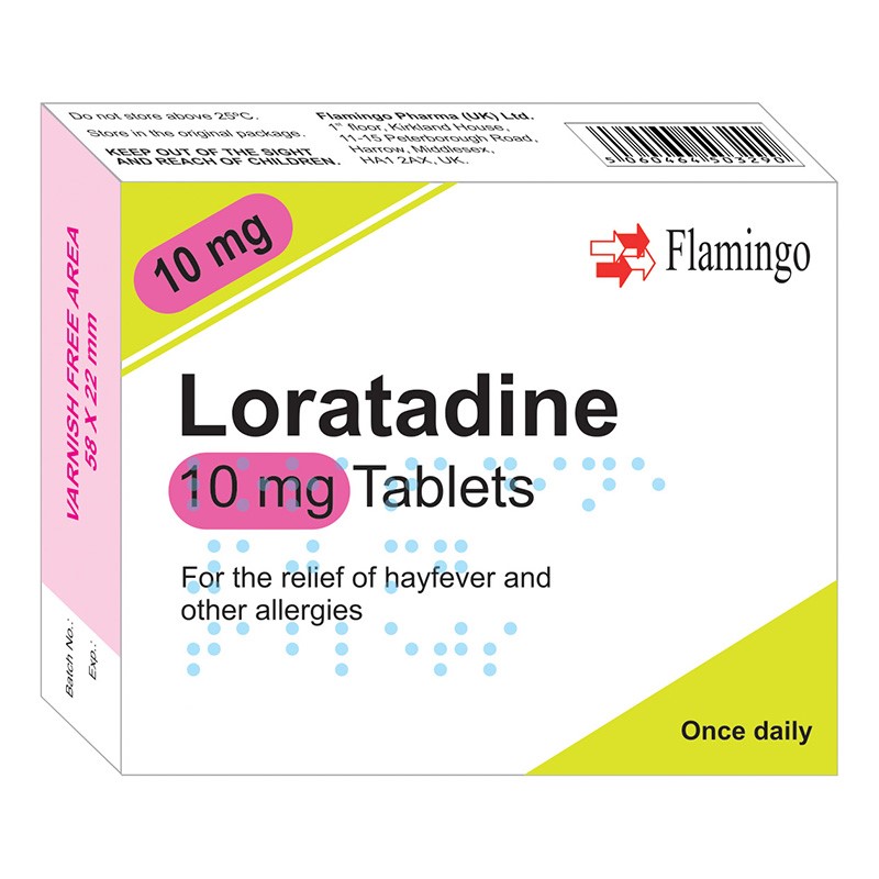 FLAMINGO LORATADINE (HAYFEVER & ALLERGY RELIEF) TABLETS 10MG 30S PK8 ...